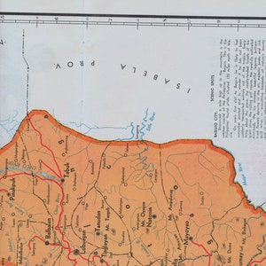Mountain Province, Philippines - RARE Large Vintage 1959 Map - Baguio ...