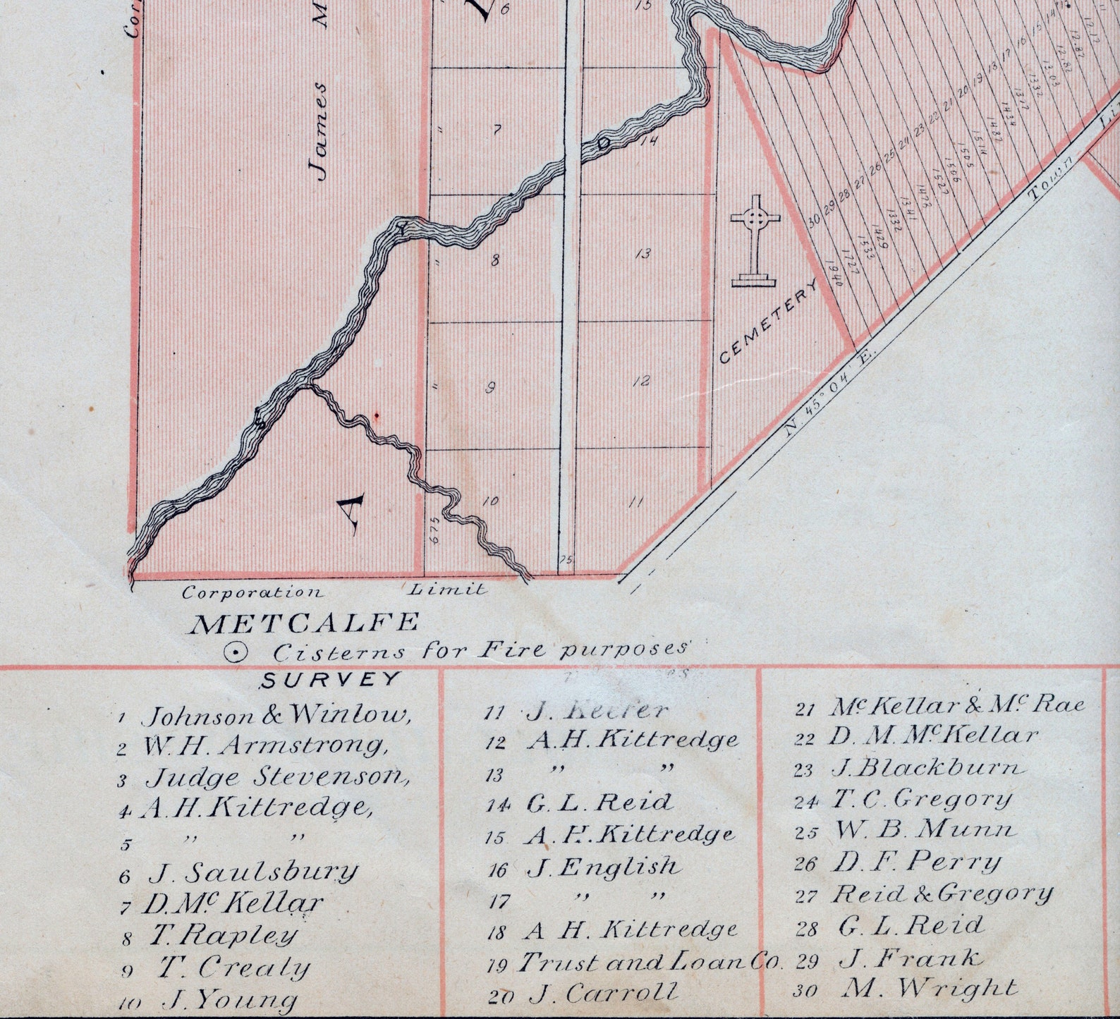 1878 Large Rare Vintage Map of Strathroy Middlesex County - Etsy Canada