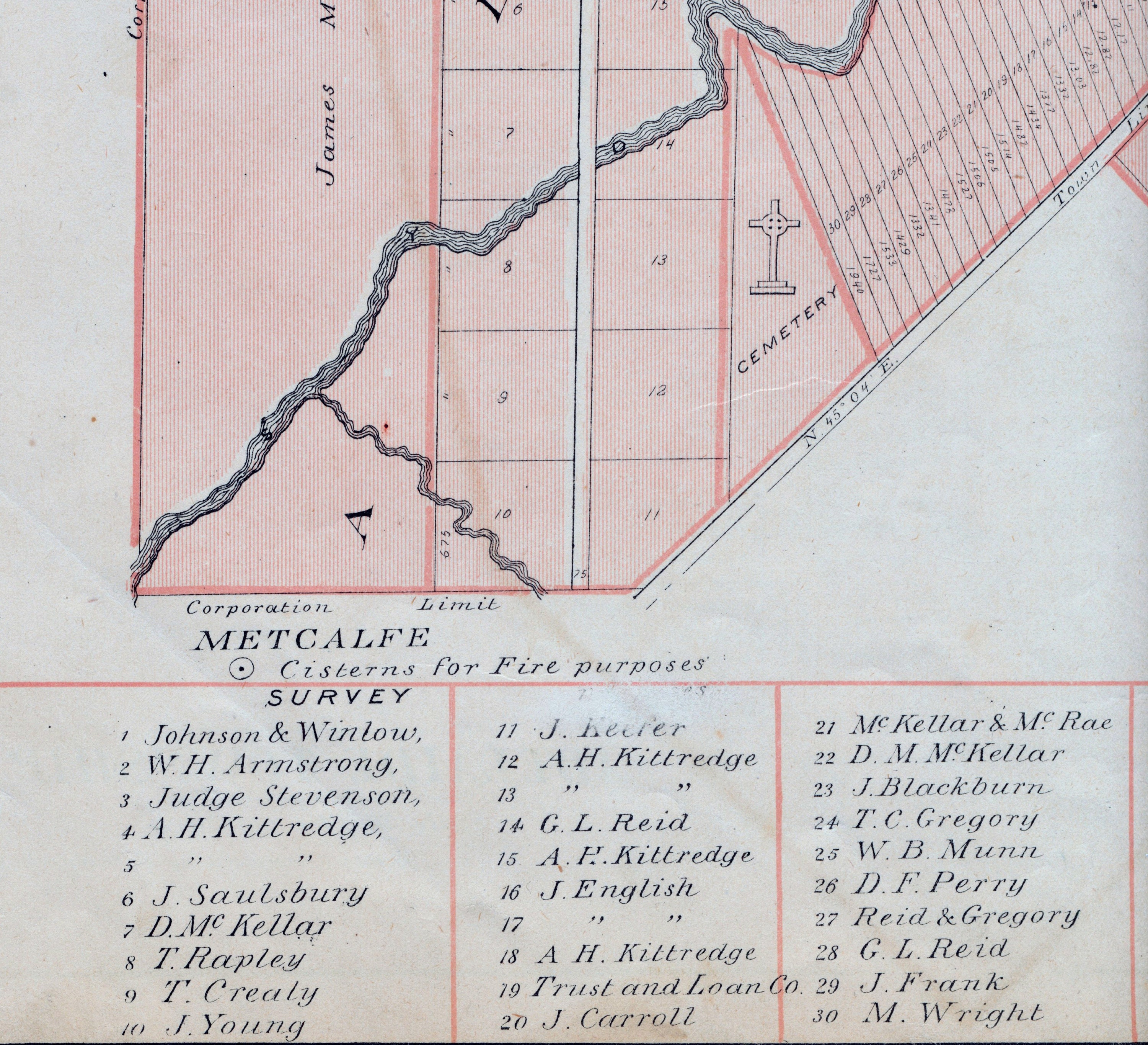 1878 Large Rare Vintage Map of Strathroy Middlesex County | Etsy
