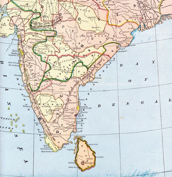 British India Map 1757