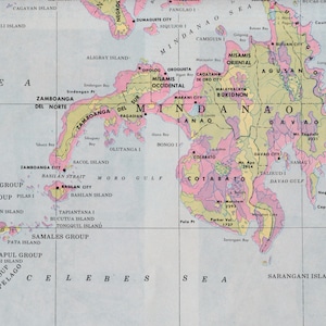 Philippines - Forest Map - RARE Large Vintage 1959 Map - Etsy