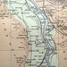 1890 German Vintage Map of the Cairo and the Pyramid Fields - Antique ...