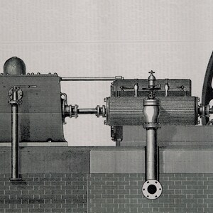 Antique Print of Compound Condensing Engine - September 27, 1878 ...