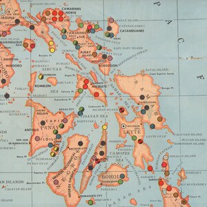 Philippines Minerals Map - RARE Large Vintage 1959 Map - Etsy
