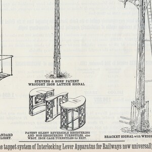 Rare Antique Advertisement for Stevens and Sons, Engineers 1889 ...