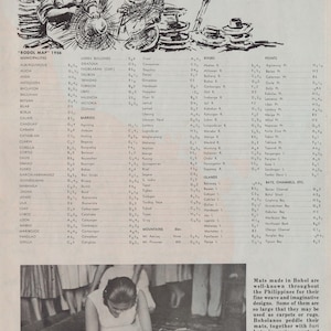 Bohol, Philippines - RARE Large Vintage 1959 Map - Tagbilaran - Ubay ...