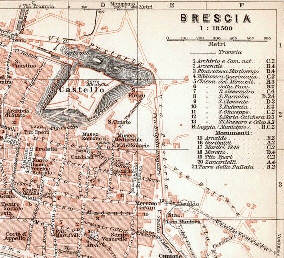 Brescia Tourist Map