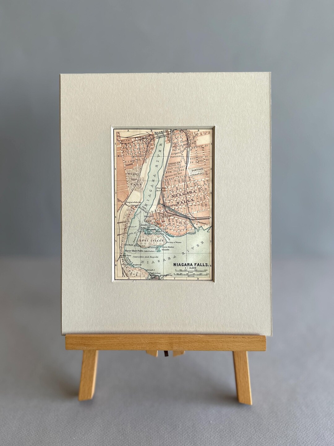 1900 Map of Niagara Falls, Ontario, Canada - Matted Map 8x10 - Etsy