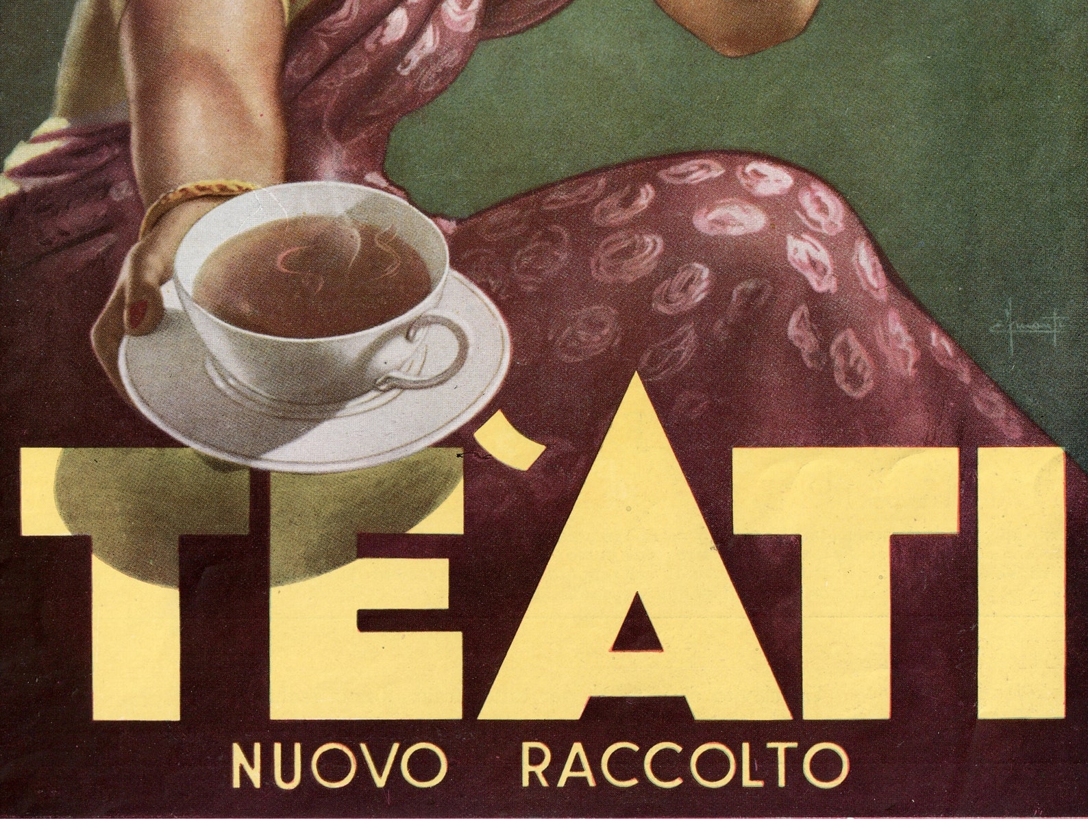 1955 Vintage Italian Tea Advertising for Teati Te’ Ati – Retro 1950s ...