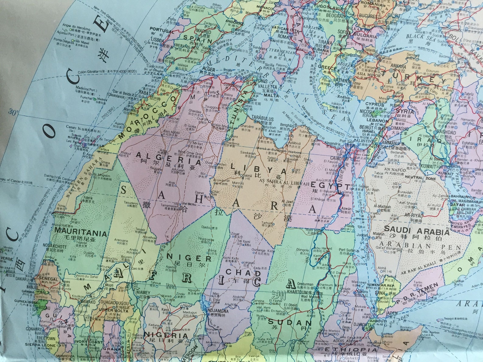 Vintage Wall-sized World Map 5-foot Wide - Etsy Canada