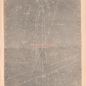 Antique Star Chart - 1856 Astronomy Print - Zodiacal Light - Vintage ...