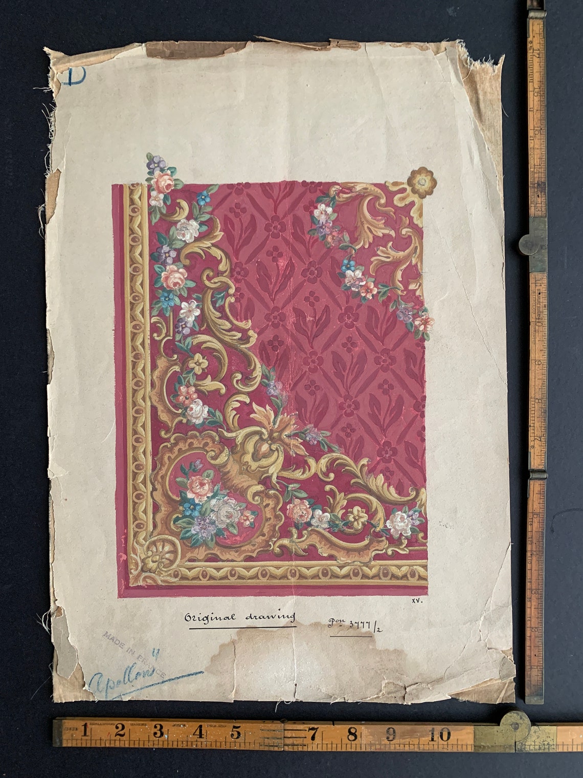 Rare 1930s Original Ornate Hand Drawing and - Etsy