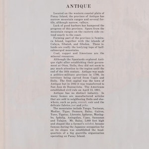 Antique Province, Philippines - RARE Large Vintage 1959 Map - San Jose ...