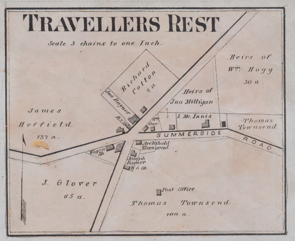 Antique Map of Lot 19, Prince Edward Island - Prince County, PEI - 1880 ...