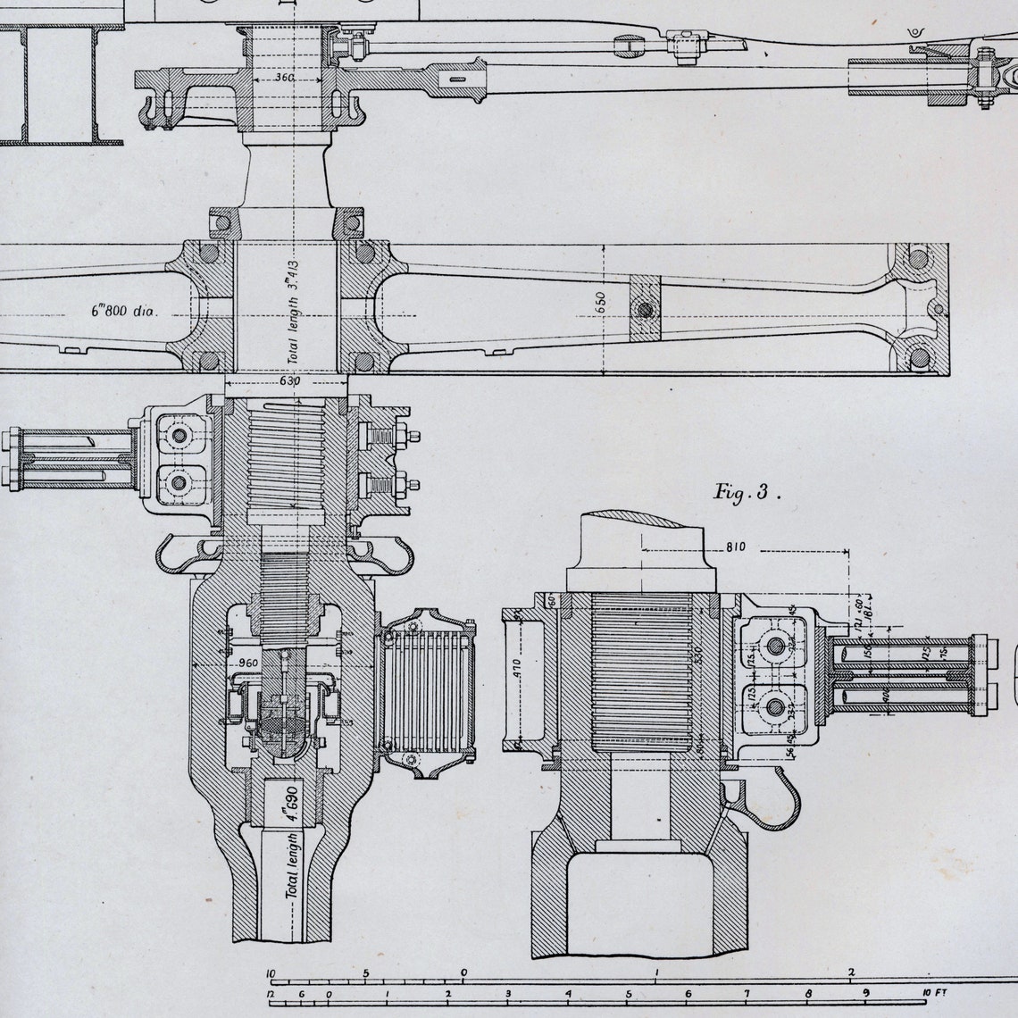 1887 Large Antique Print of Centrifugal Pumping Engines at - Etsy