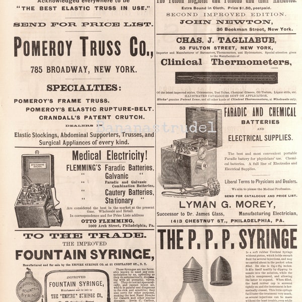 Antique Medical Advertisement - Etsy