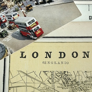 1892 Large Antique Map of London, England - Etsy