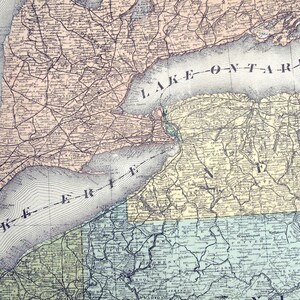 1880 Antique Railroad Map of the Dominion of Canada - Rare Large Hand ...
