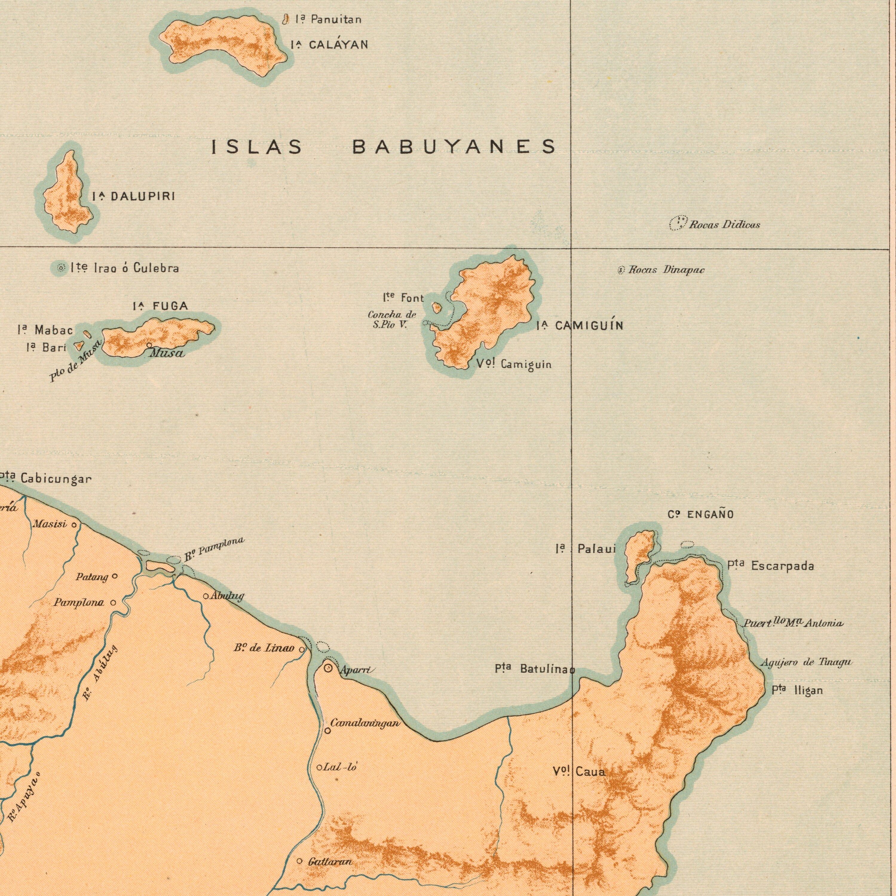 1900 Rare Antique Map of Batanes and Babuyan Islands - Etsy Canada