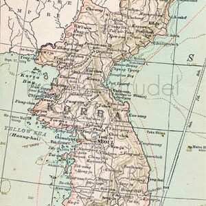 Antique Map of Japan and Korea - Formosa - Liu-kiu Islands - Kurile ...