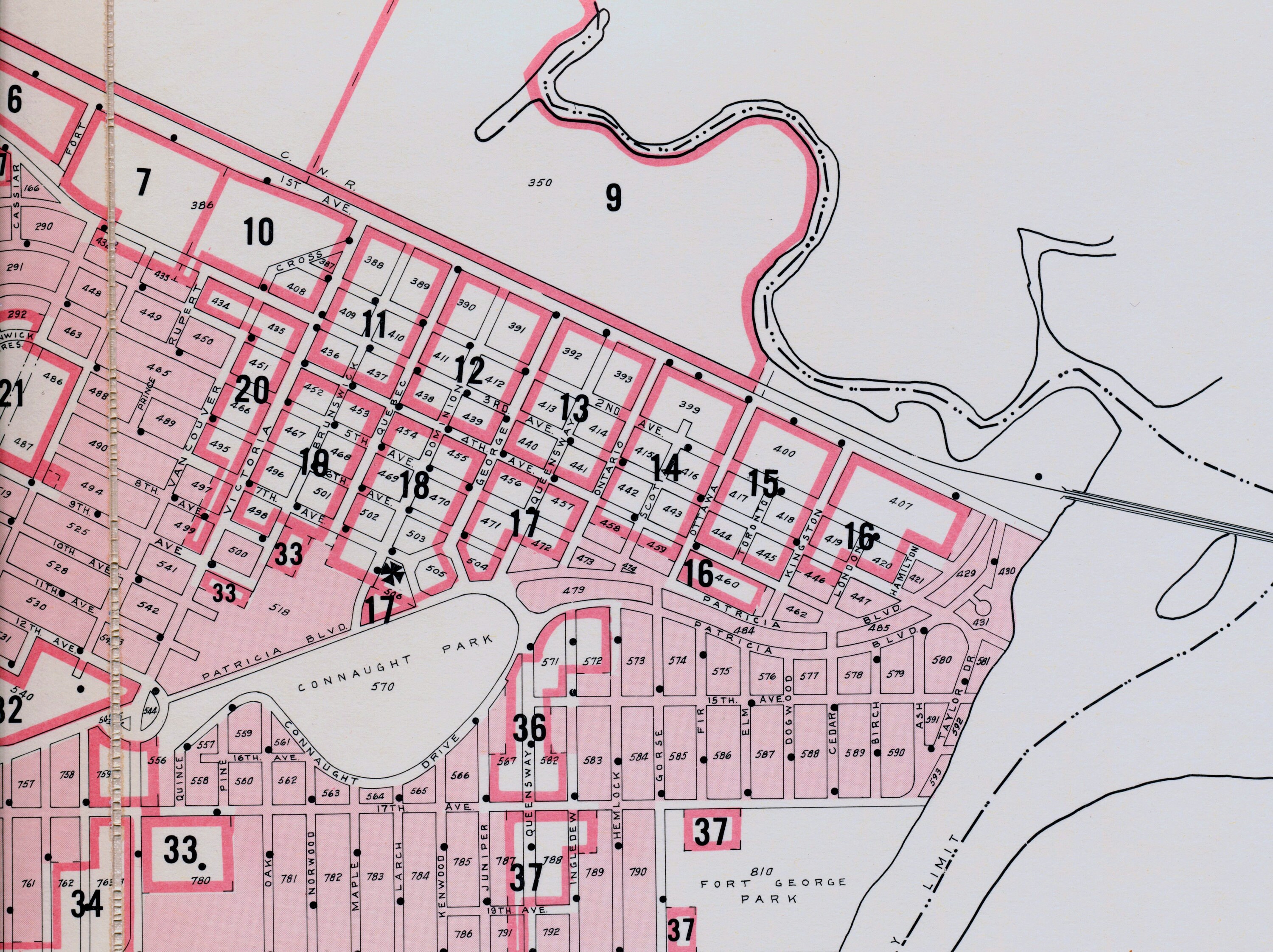 1966 Long Vintage Map of Prince George British Columbia - Etsy Canada