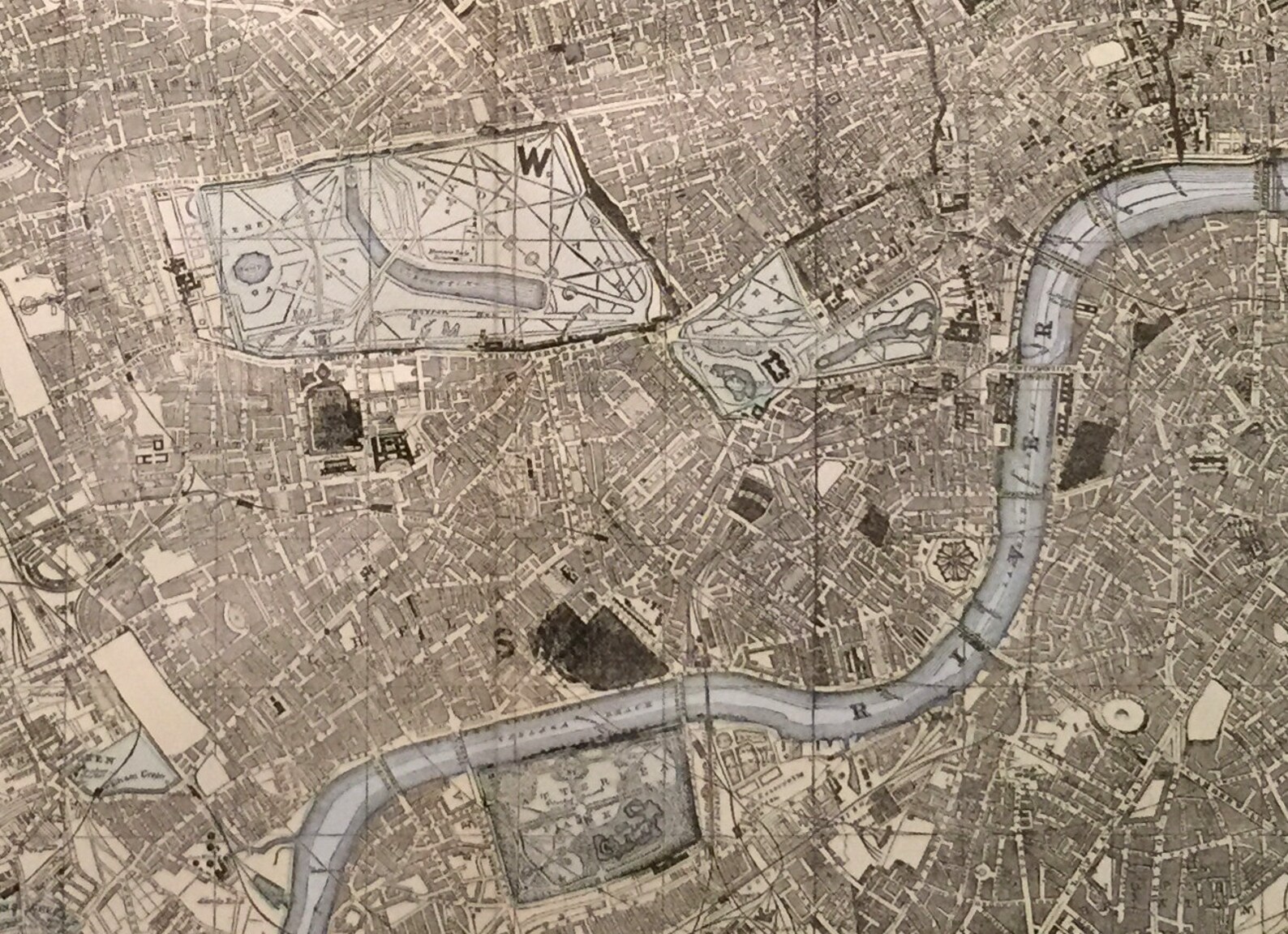 1892 Large Antique Map of London, England - Etsy