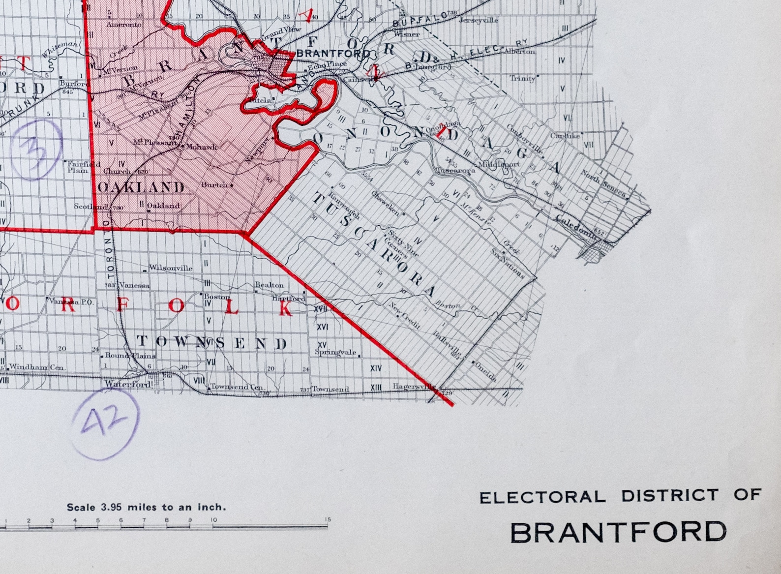 1915 Antique Map of Brantford Ontario Canada Vintage - Etsy UK
