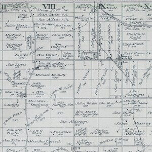 1906 Rare Large Antique Map of Puslinch Township, Wellington County ...