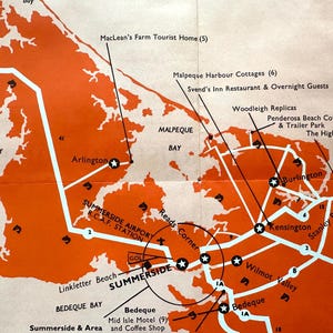 1968 Map of Prince Edward Island - Where to Stay, Where to Eat - Etsy