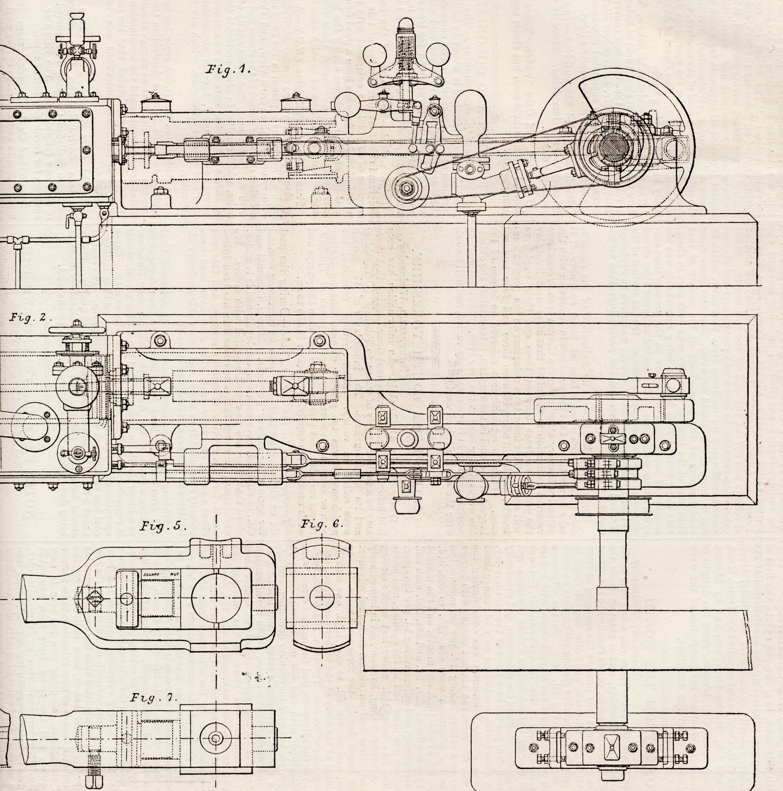 Antique Print of a Compound Condensing Engine - 1878 Engineering ...