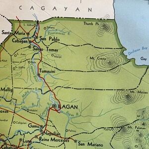 Isabela, Philippines - RARE Large Vintage 1959 Map - Ilagan - San ...