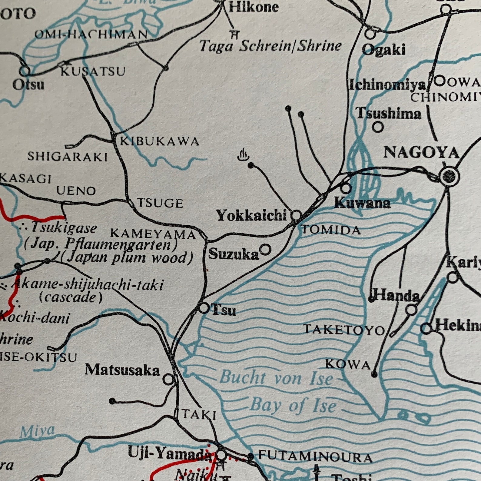 1965 Vintage Map of the Kii Peninsula Japan - Etsy Canada