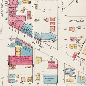 Vintage Map of Tillsonburg, Ontario - 1954 Fire Insurance Map - Sheet 7 ...