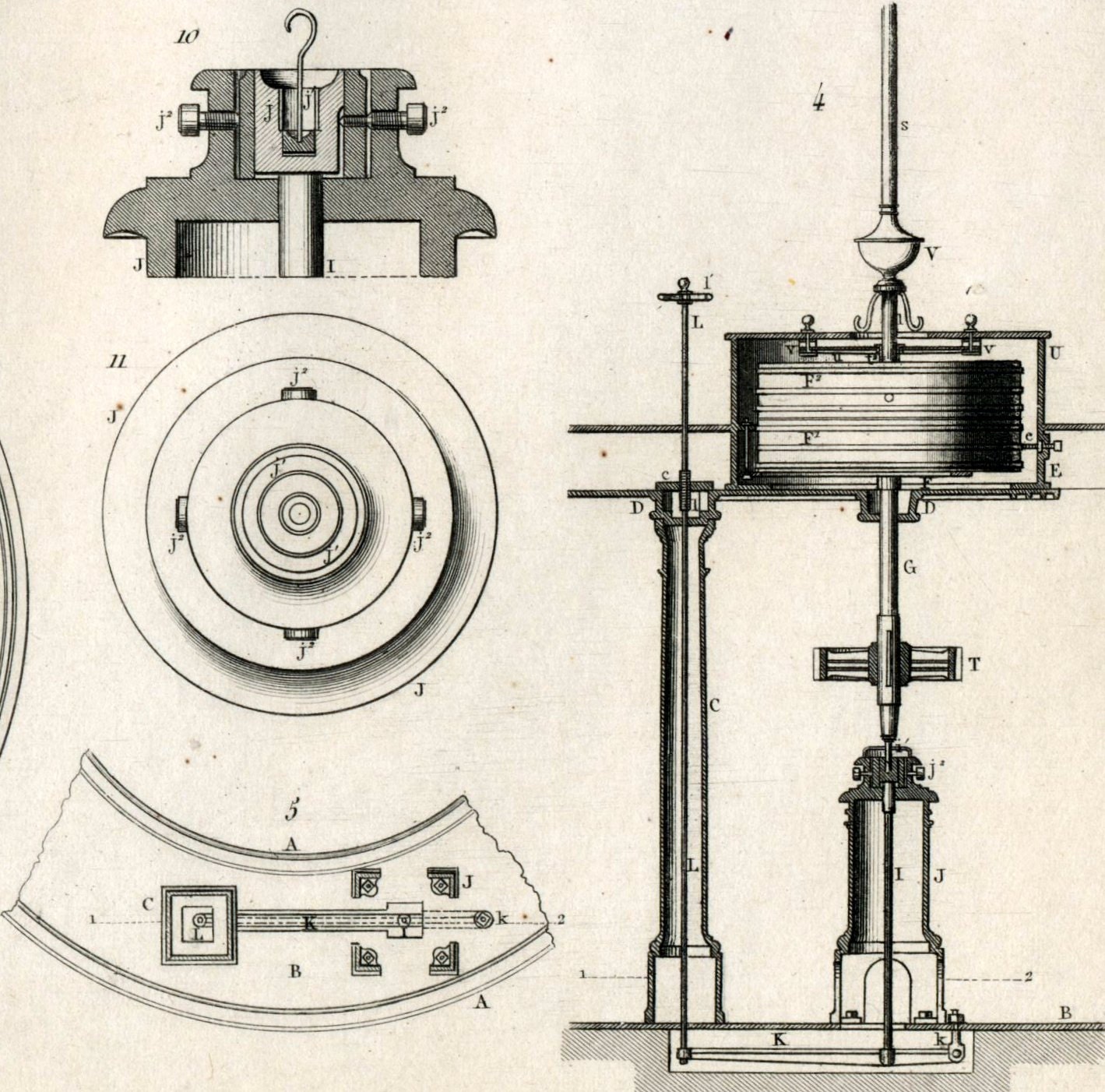 Antique Print of Grinding Mills - 1852 Vintage Steel Engraving - Plate ...