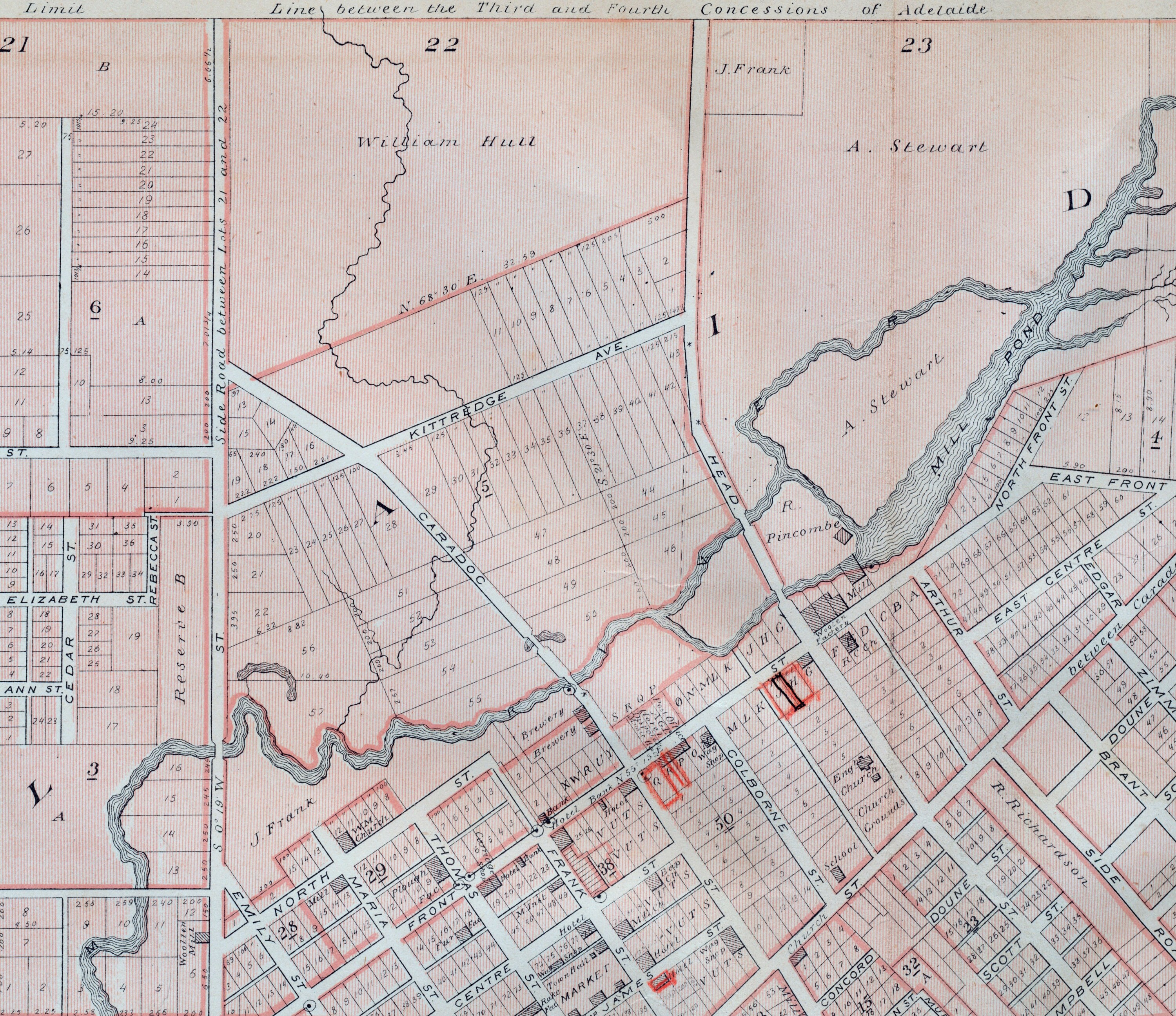1878 Large Rare Vintage Map of Strathroy Middlesex County - Etsy Canada