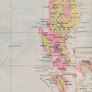 Philippines - Forest Map - RARE Large Vintage 1959 Map - Etsy