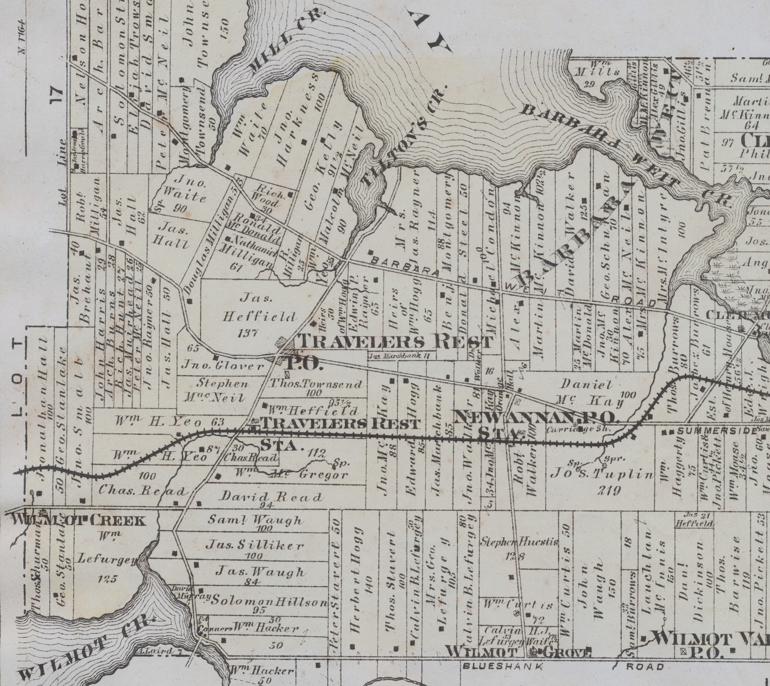 Antique Map of Lot 19, Prince Edward Island - Prince County, PEI - 1880 ...