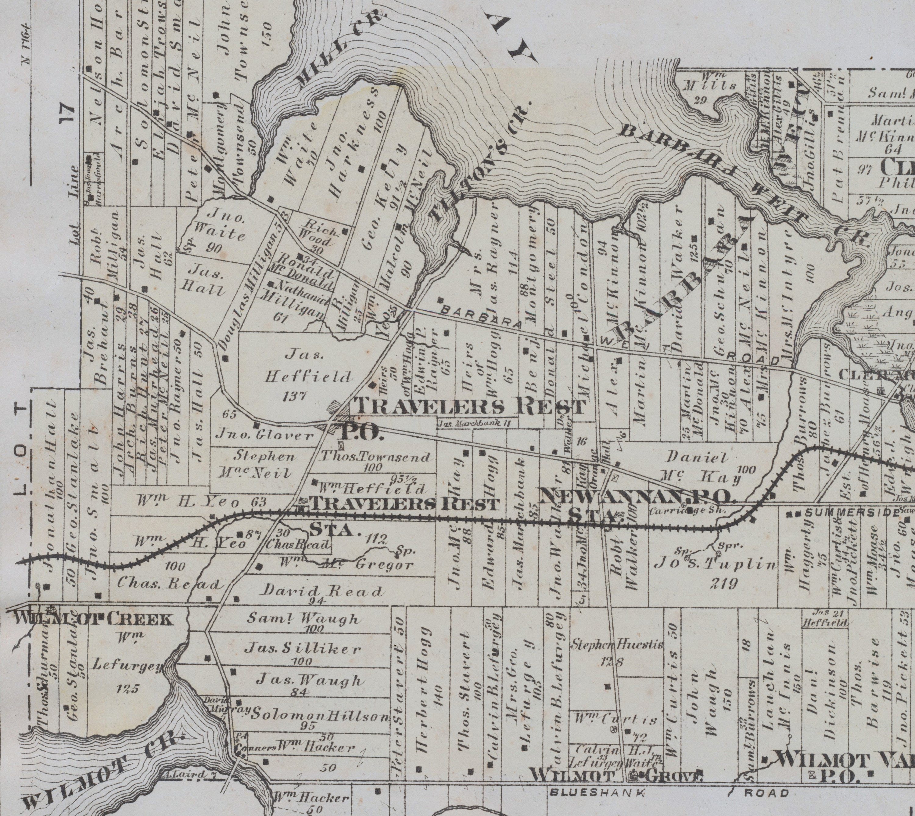 Antique Map of Lot 19, Prince Edward Island - Prince County, PEI - 1880 ...