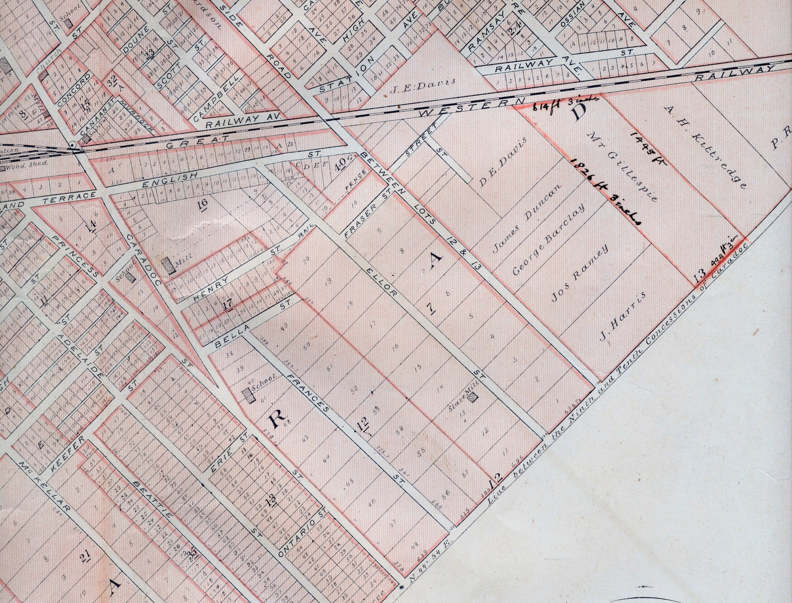 1878 Large Rare Vintage Map of Strathroy Middlesex County - Etsy Canada