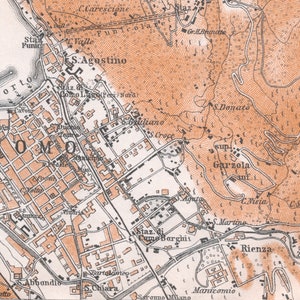 Antique Map of Como, Italy - Lake Como - 1913 City Map - Etsy