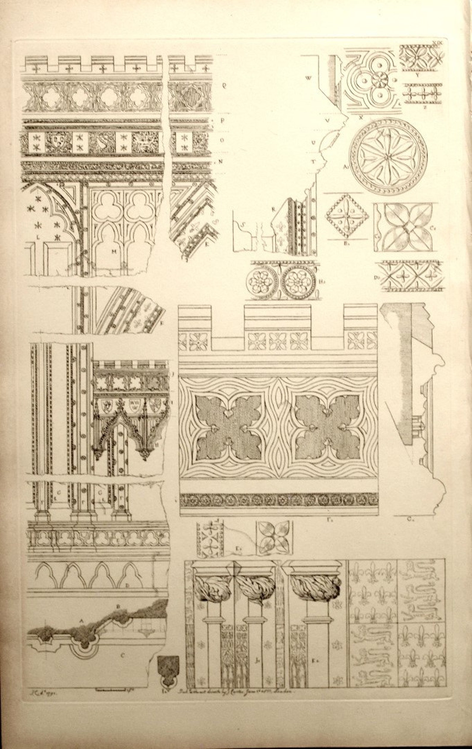 1845 Rare Large English Antique Engraving of British | Etsy