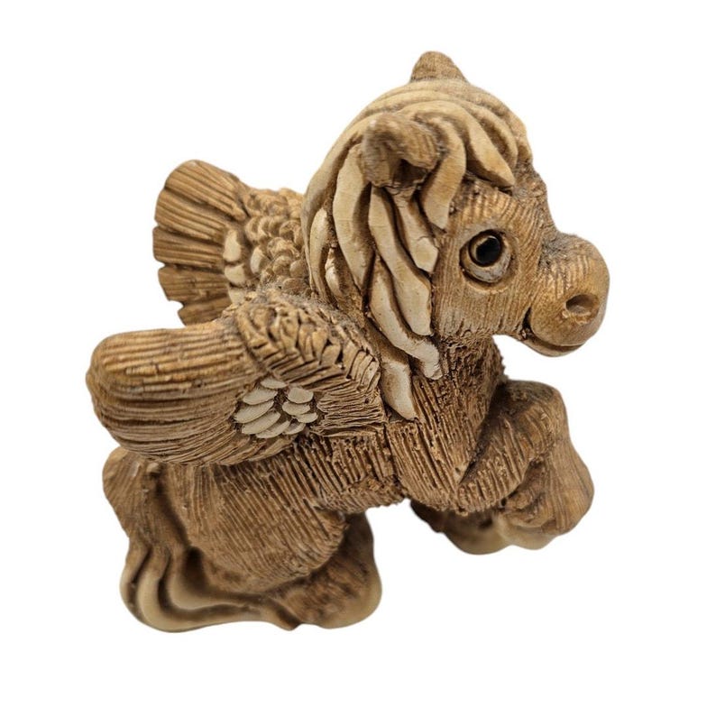 Vtg Artesania Rinconada Uruguay Folk Art Pottery Stone Baby Pegasus - Etsy