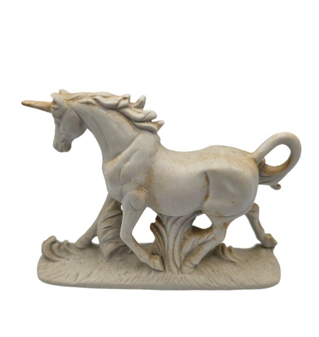 Vintage 1990s Unicorn Figurine Classic Ivory Single Tone Figure - Etsy