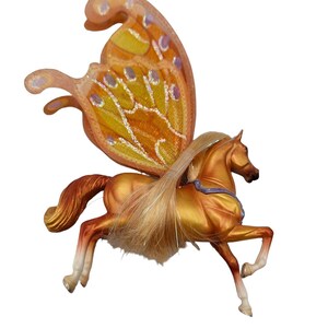 Breyer Reeves Wind Dancer Pegasus Horse With Wings 4" Orange Gold - Etsy