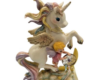 Vintage Rainbow Dreams - Meadowland Dreams - Winged Unicorn - Hamilton ...