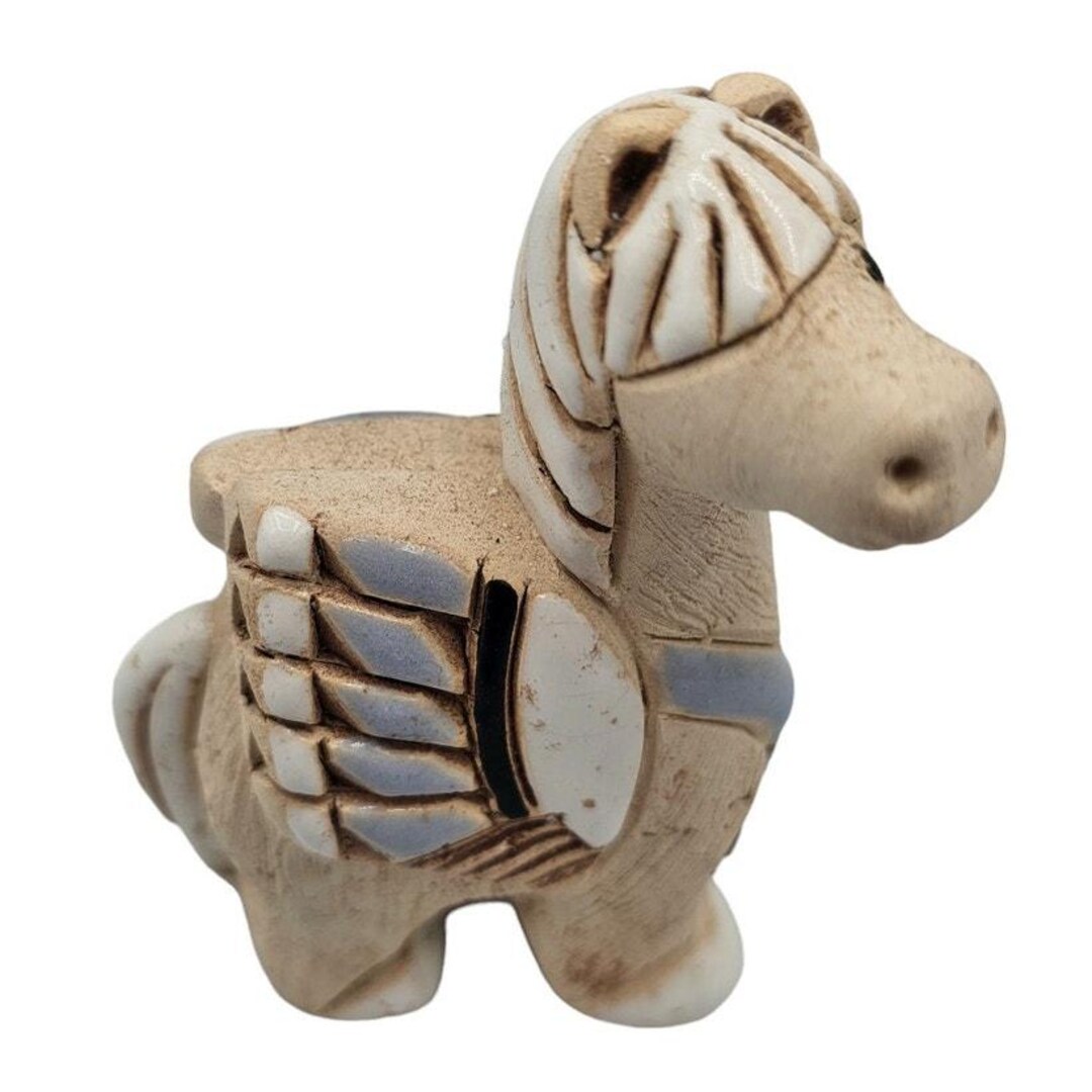 Vtg Artesania Rinconada Uruguay Folk Art Pottery Stone Pegasus Standing ...