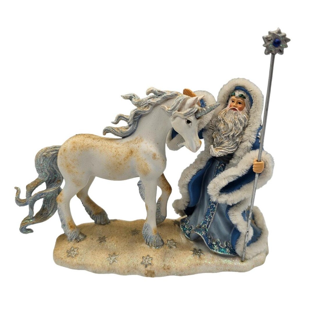 Legends of Myth and Magic Collection Unicorn Wizard Figurine Crystal ...