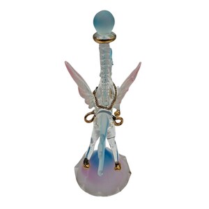 Vintage Spun Glass Carousel Horse Unicorn Figurine Pastel Pink Blue ...