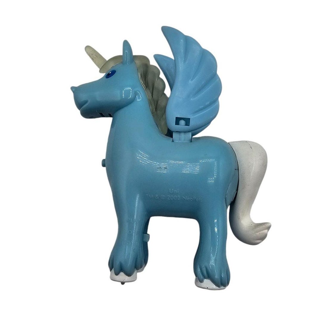 Neopets 2002 Voice Activated BLUE Uni Alicorn Pegasus Toy Thinkway Toys ...