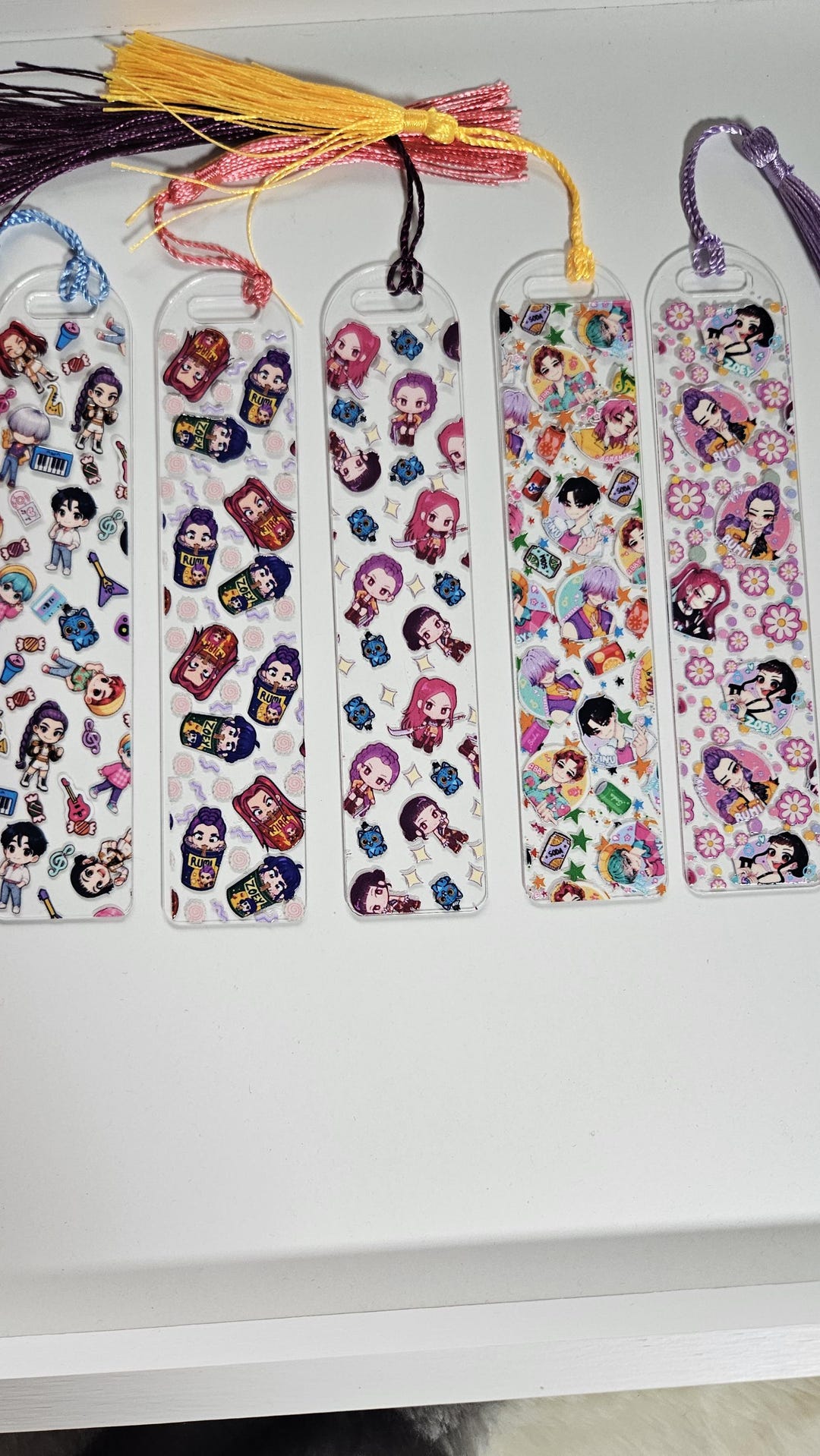 Cute Character UV DTF Double-sided Acrylic Bookmark | 1mm Thick | Anime ...